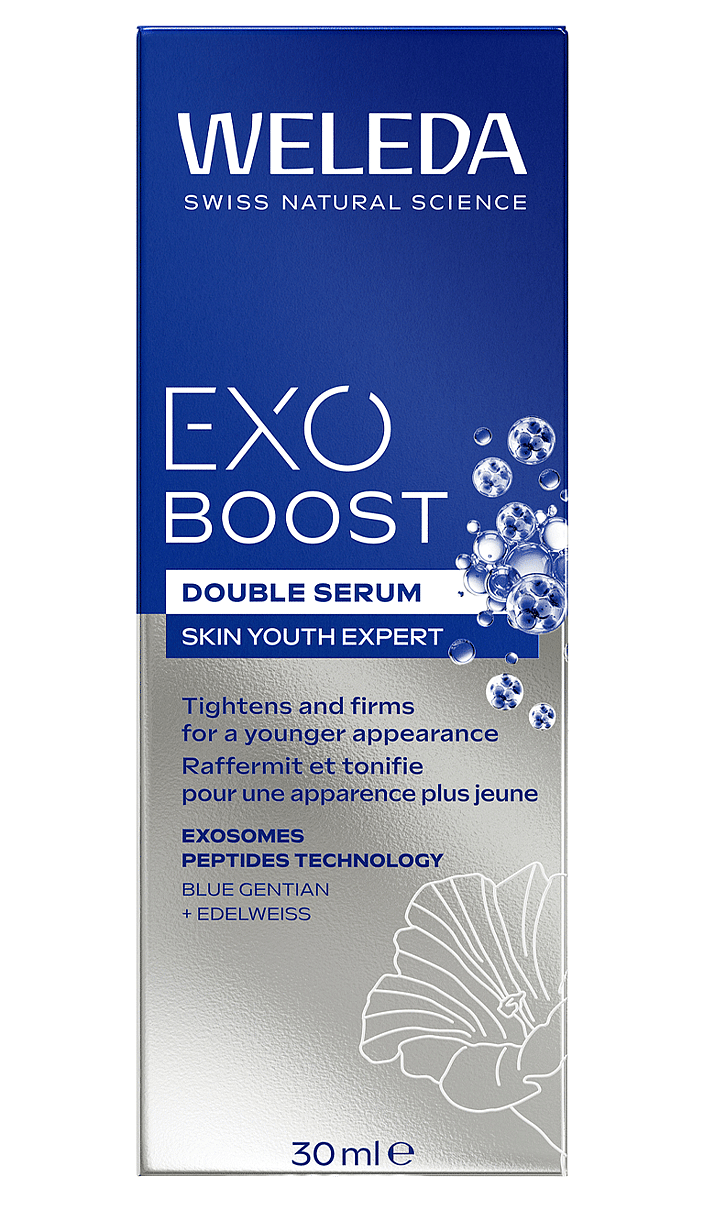 Exo Boost podwójne serum z goryczką letnią i szarotką alpejską - Weleda