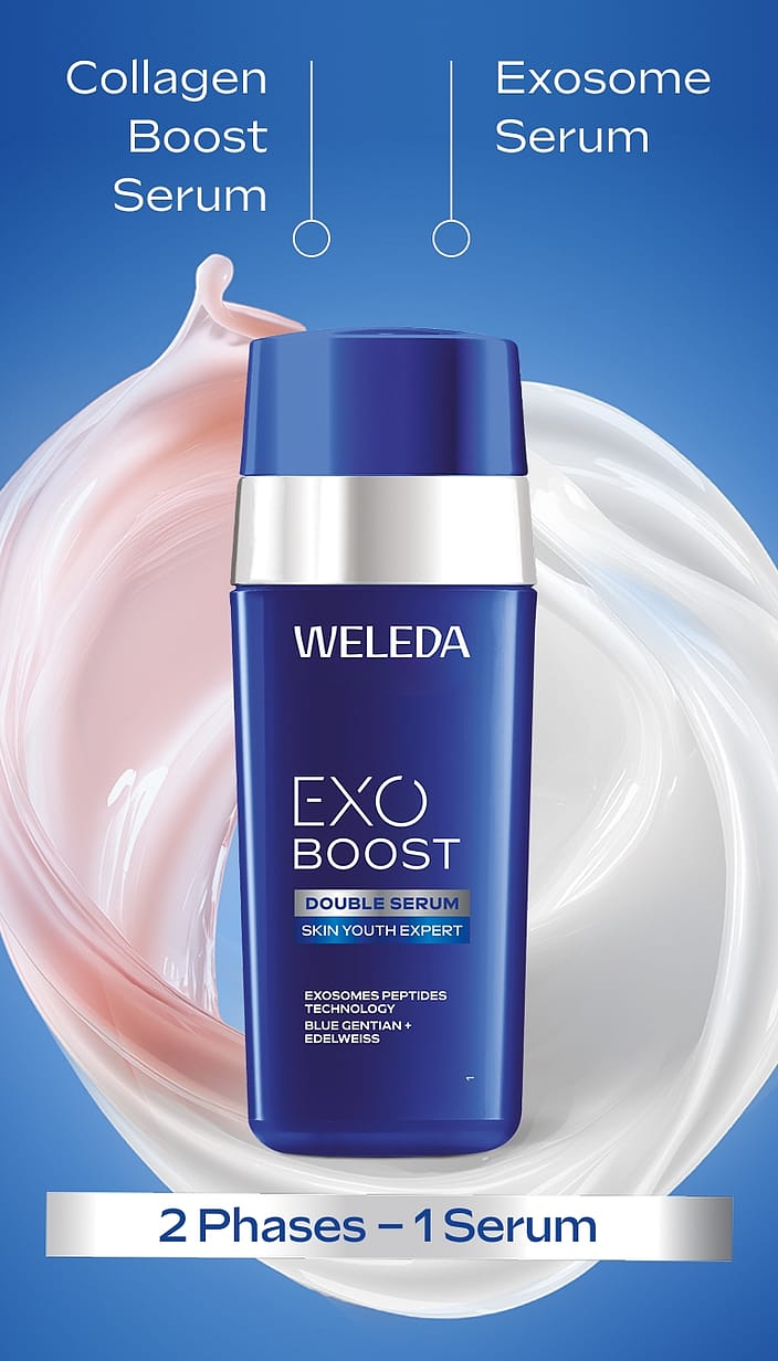 Exo Boost podwójne serum z goryczką letnią i szarotką alpejską - Weleda